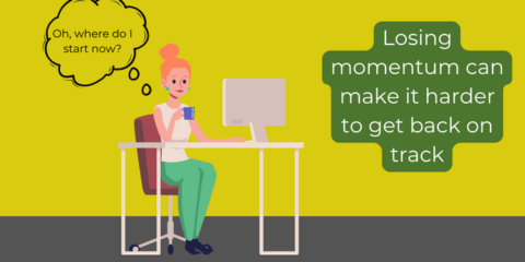 Maintain momentum to stay productive - HabitStrong